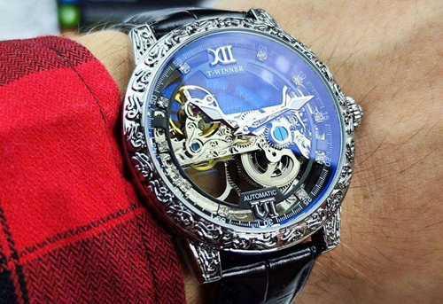 Механические часы Skeleton от бренда Winner