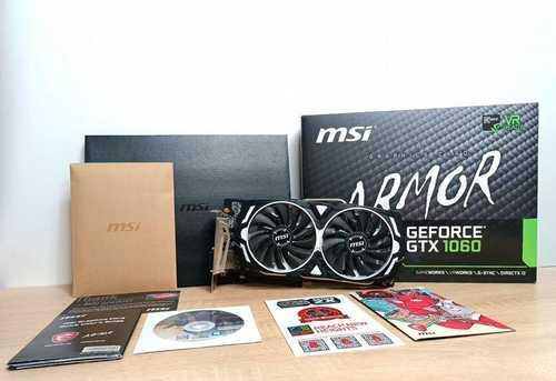 Видеокарта MSI GeForce GTX 1060 Armor OC 3GB DDR5