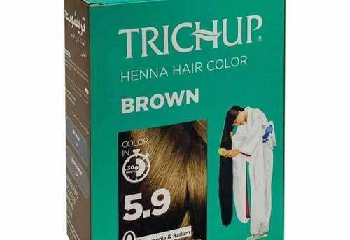 Краска для волос тричуп (trichup) хны коричневая
