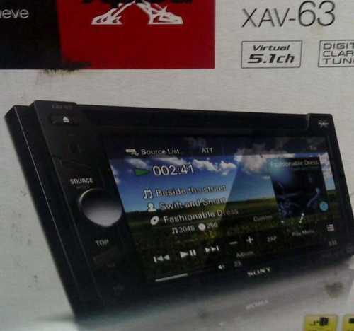 Магнитола sony 2 din xav-63