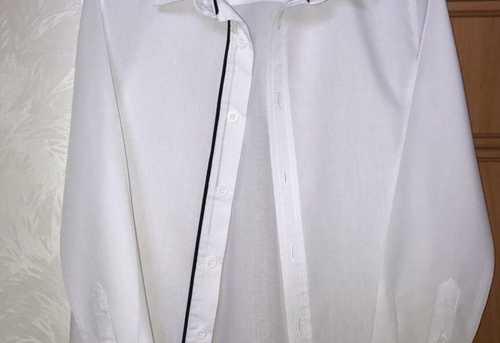 Рубашка белая для мальчика 128