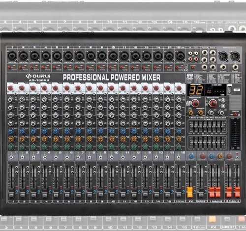 AG-16PBX4 Микшерный пульт, 16 каналов, LAudio