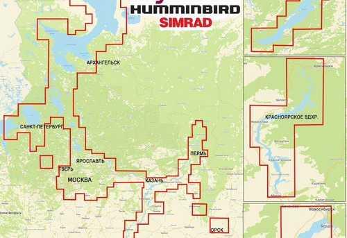 Карты глубин Lowrance Raymarine Humminbird Simrad