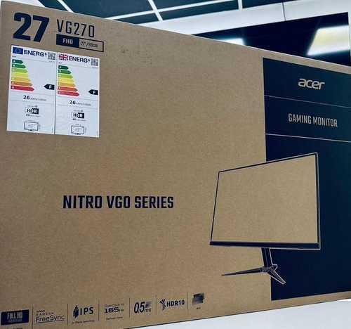 Монитор 27" Acer Nitro VG270Sbmiipx 165Гц