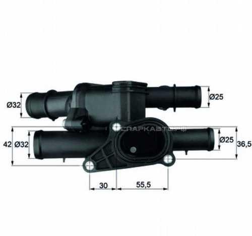 Термостат audi: A3 96-03, A3 03-\ seat: cordoba 99-02, ibiza III 99-02 \ skoda: octavia 96- \ VW: bo
