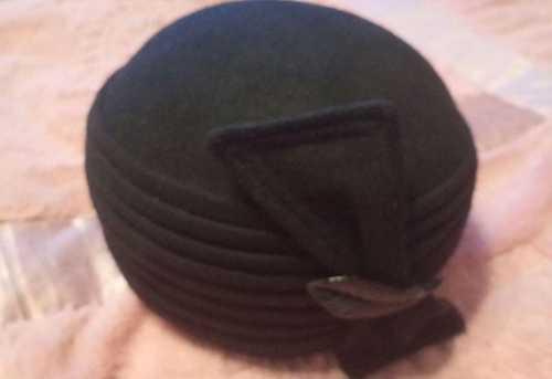 Шляпа фетровая женская черная