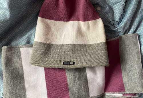 Комплект шапка и шарф осень-зима