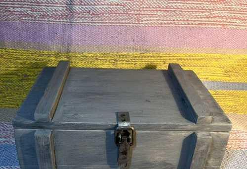 Ящик деревянный декоративный (шкатулка), сувенир