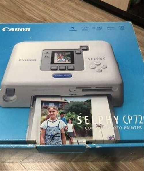 Принтер canon selphy cp720