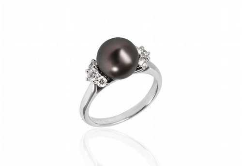 Кольцо Mikimoto White gold pearl diamonds ring