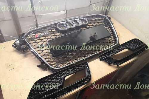Решетка радиатора и вставки audi a4 b8 rs рестайл