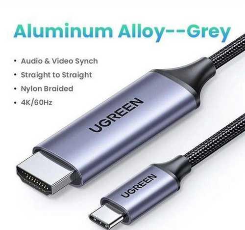 Ugreen Usb type-c hdmi качественный кабель