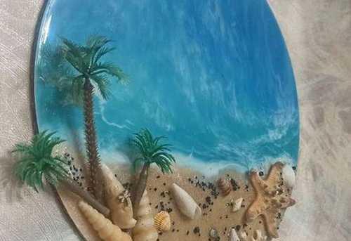 Картина "Море" из эпоксидной смолы