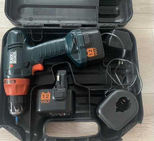 Шуруповерт black & decker cd12c