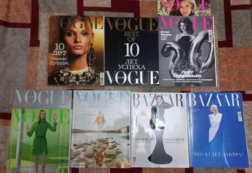 Журналы Vogue и Harper's Bazaar