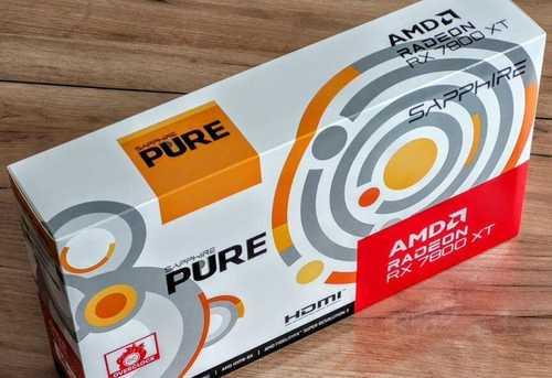 AMD Sapphire RX 7800 XT pure Gaming OC 16 Гб новая