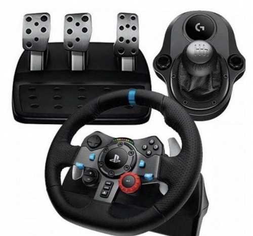 Руль Logitech G29   кпп и педали