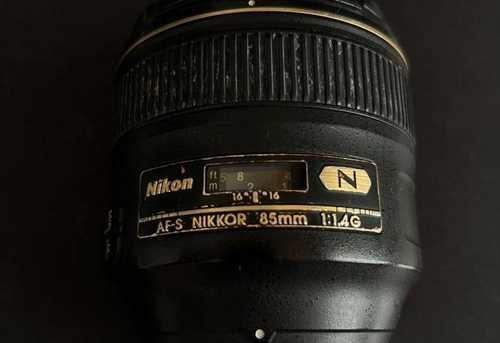 Объектив AF-S nikkor 85mm f/1.4G