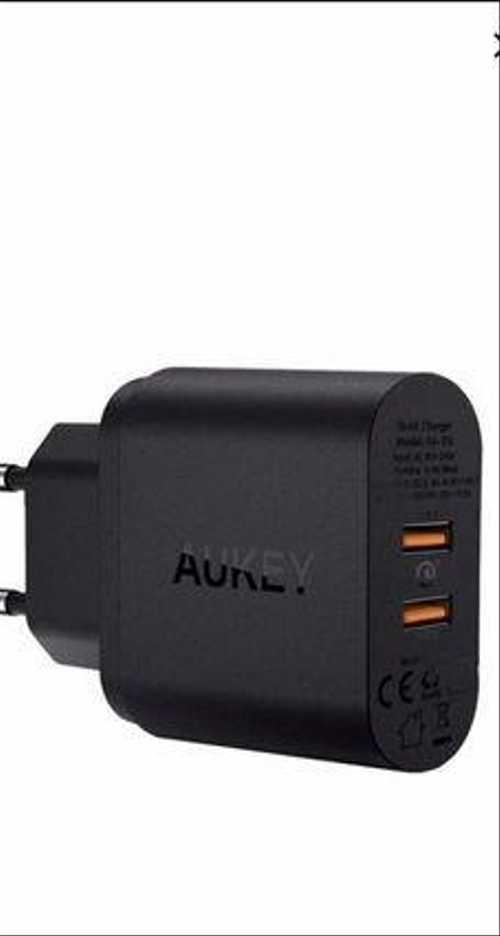 Зарядное устройство Aukey PA-T16+ кабель mini USB
