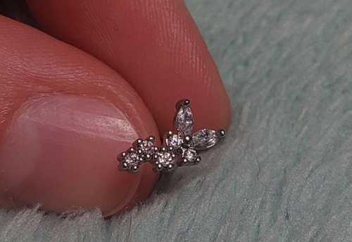 Серьга для пирсинга хряща уха, хеликса, трагуса