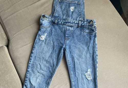 Комбинезон джинсовый для девочки 122 размер