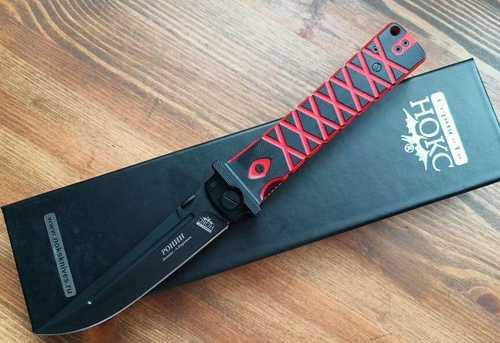 Нож Нокс Ронин D2 black red