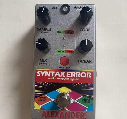 Alexander pedals Syntax Error V1