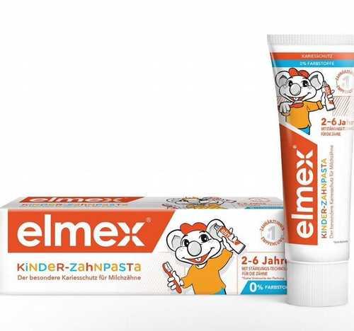 Зубная паста elmex tp elmex kids 2-6 новые