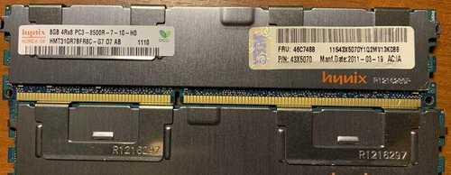 Серверная DDR3 8gb PC3-8500R IBM 43X5070