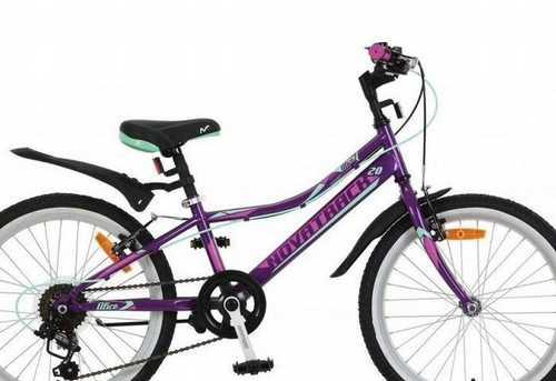 Велосипед подростковый Novatrack Alice 20" фиолет
