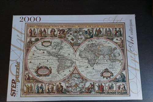 Пазл "Историческая карта мира", 2000 элементов