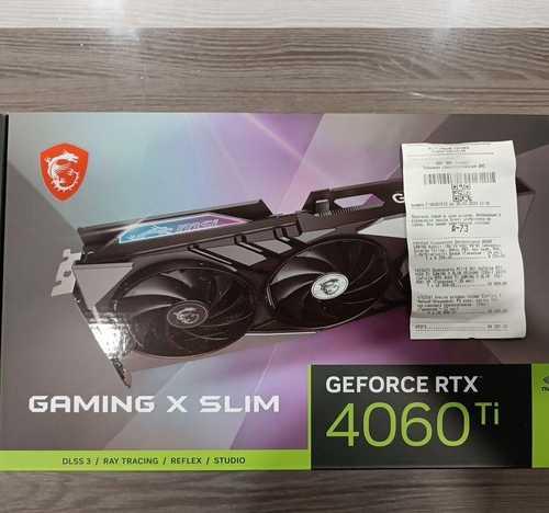 MSI RTX 4060 Ti gaming X slim 16Gb гарантия днс