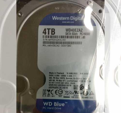 Жесткий диск Western Digital WD40ezaz 4tb HDD