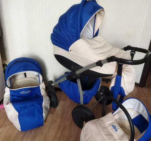 Коляска 3 в 1 Rudis Sibis