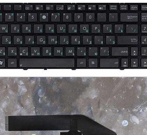 Клавиатура Asus K50, K60, K70 черная с рамкой