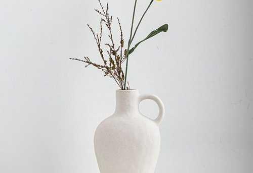 Керамическая ваза белая