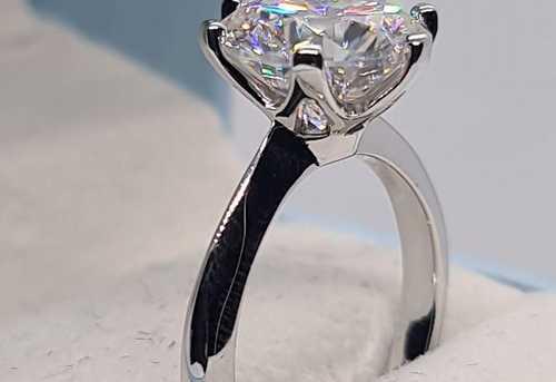 Кольцо с бриллиантом (муассанитом) 5ct