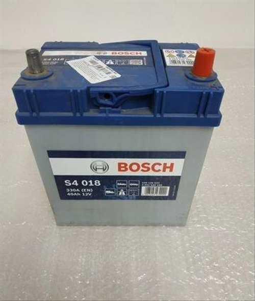 Автомобильный аккумулятор Bosch S4 018, 40Ah,12V