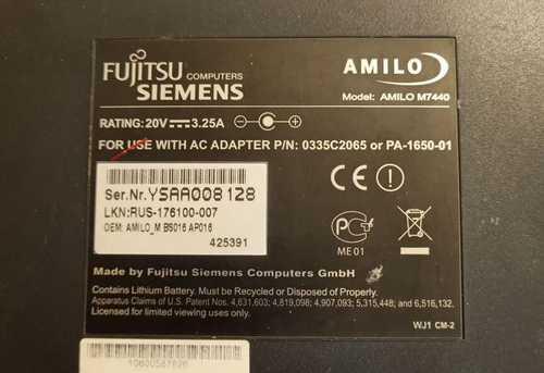 Ноутбук Fujitsu Siemens Amilo M7440