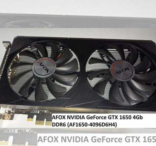 Видеокарта afox nvidia GeForce GTX 1650 4Gb DDR6