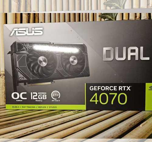 Видеокартаasus nvidiageforce RTX 4070 Dual OC