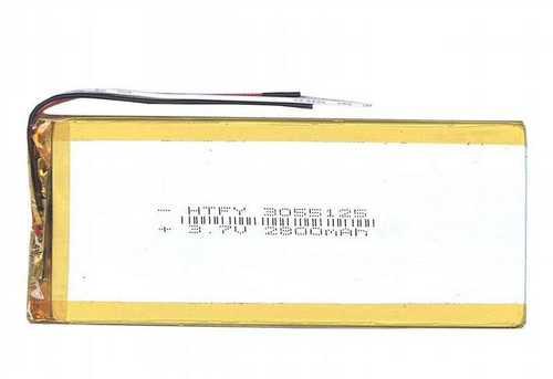 Аккумулятор Li-Pol (батарея) 3*55*125мм 3pin 3.7V