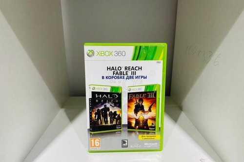 Halo Reach + Fablt III для xbox360 Б/У