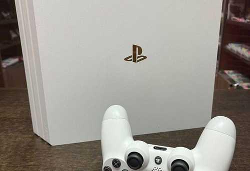 Белая PlayStation 4 Pro +Игры в подарок тихая PS4