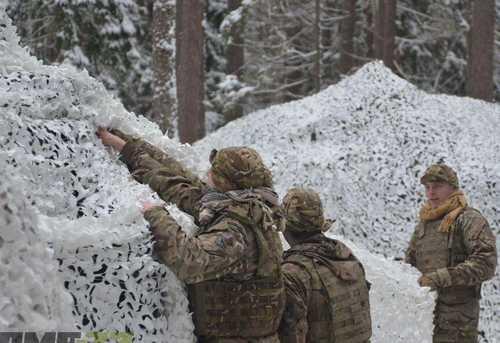 Маскировочная сеть мкт-2С снег