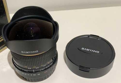 Samyang 8mm F3.5 fish-eye CS