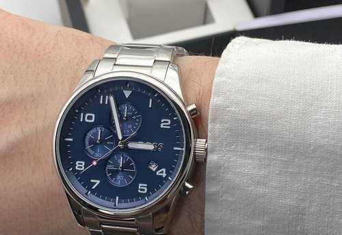 Мужские кварцевые часы Hugo Boss синие