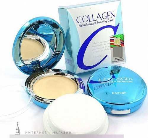 Пудра Enough Collagen отт. 13 со сменным блоком