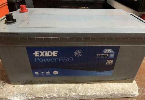 235Ah Б/У Аккумулятор 12В Exide Power Pro 1300A