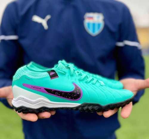 Детские сороконожки NikeTiempo Legend 10 Light Blue